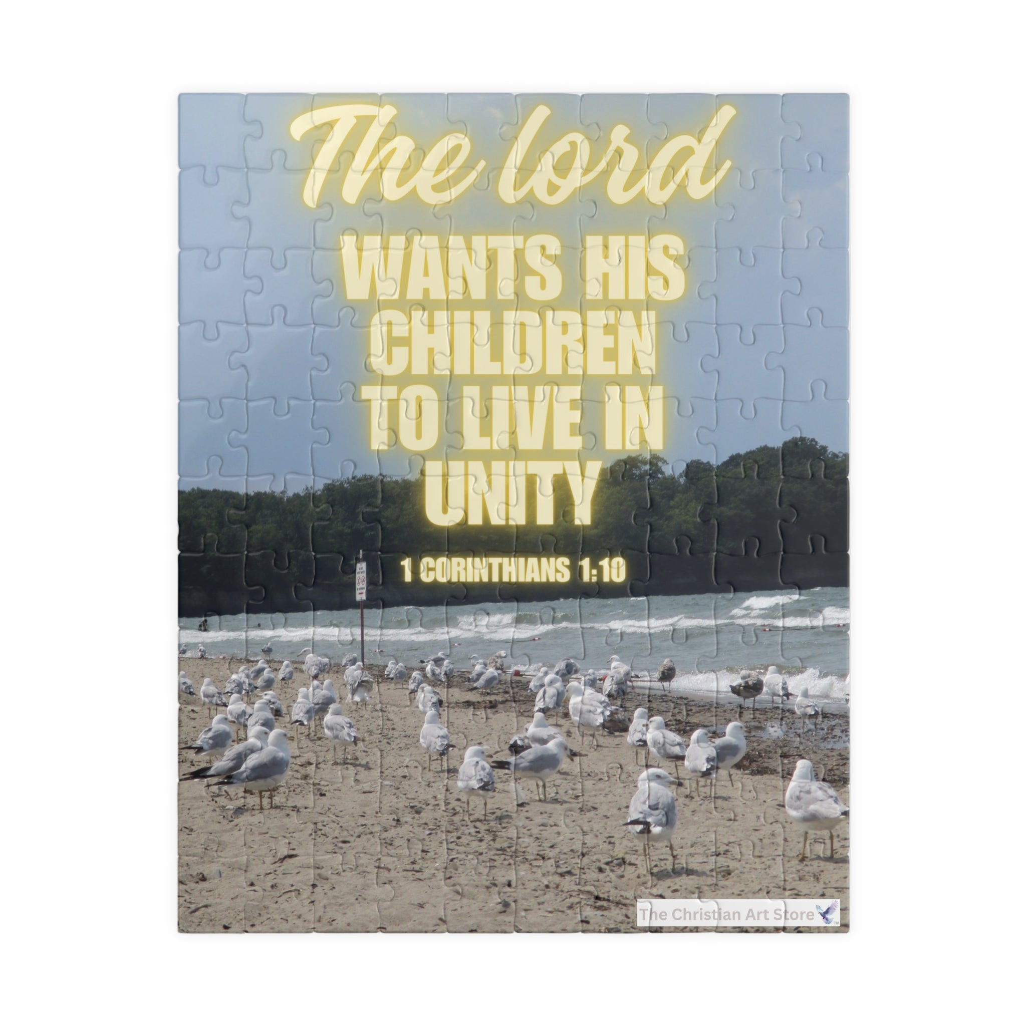 1 Corinthians 1 10 Puzzle in a glossy finish printed – The Christian ...