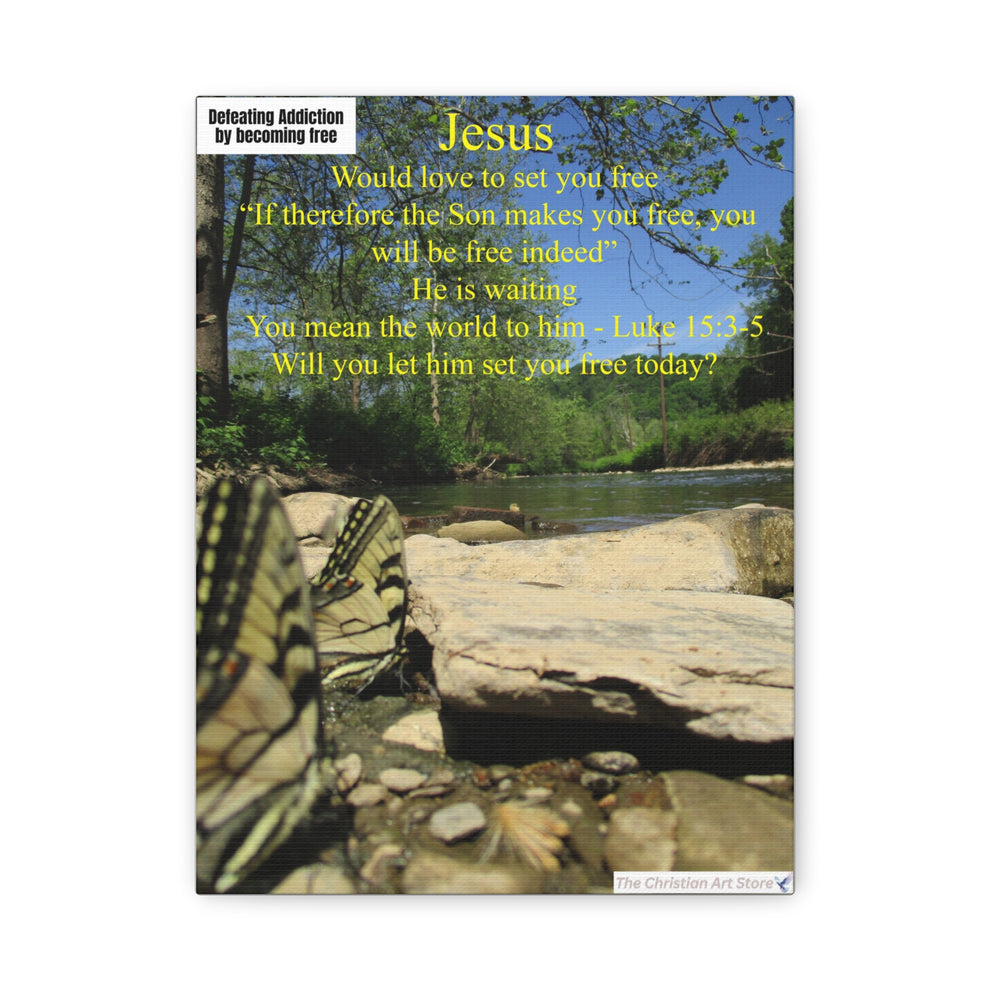 Defeating addiction canvas – The Christian Art Store