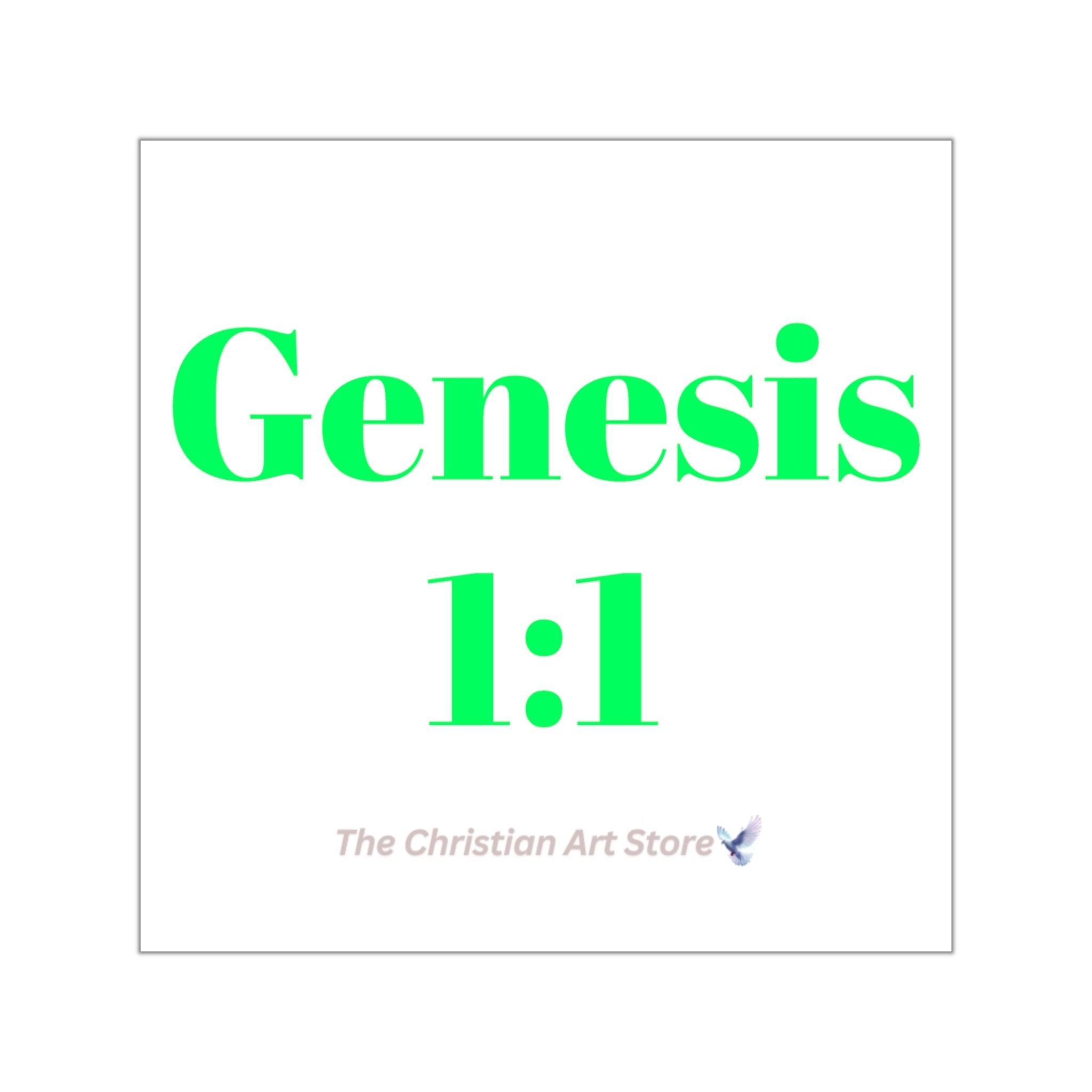 Genesis 1:1 Sticker – The Christian Art Store
