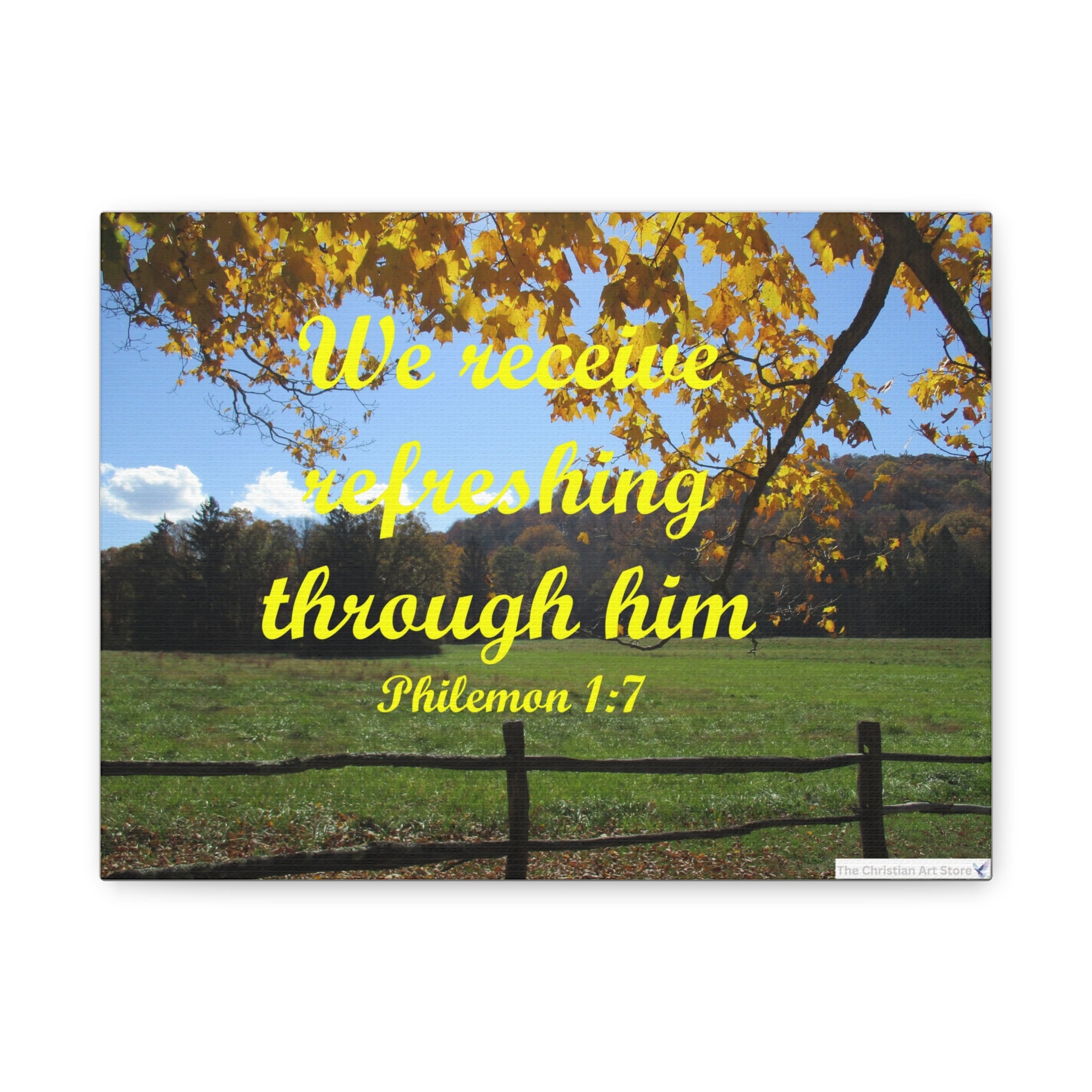 Philemon 1 7 Canvas Each matte canvas comes with back – The Christian ...